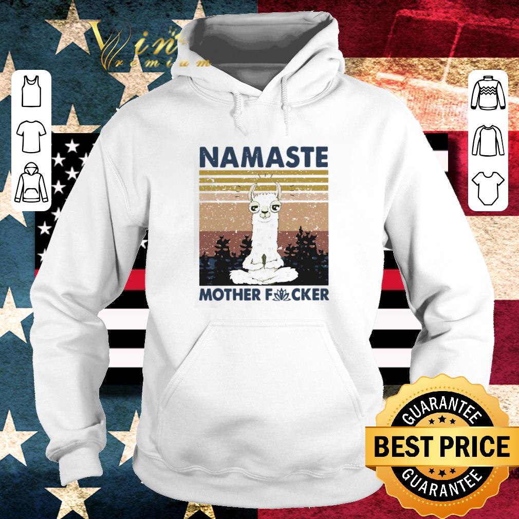 Original Yoga Llama Namaste Mother fucker vintage shirt, hoodie ...