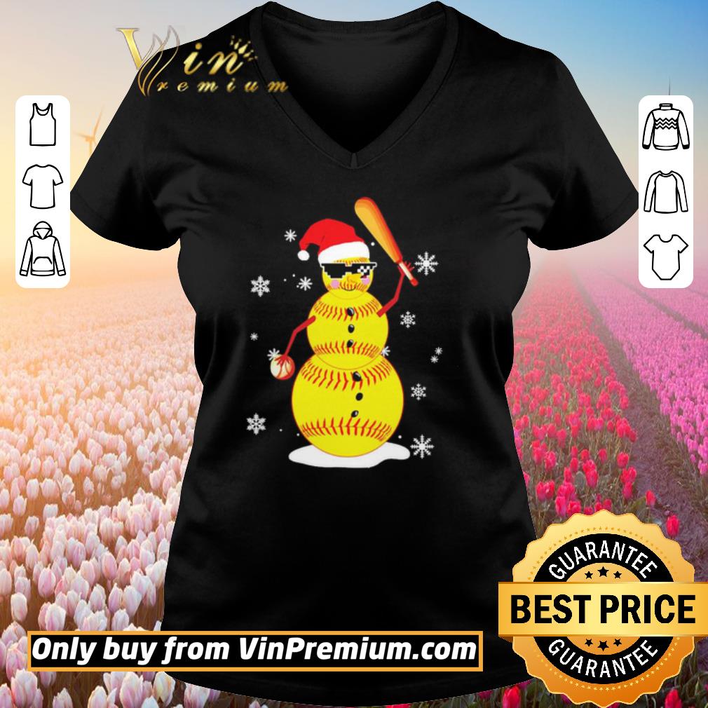 Pretty Premium Christmas Softball Bat Snowman Santa Snowflake Youth ...