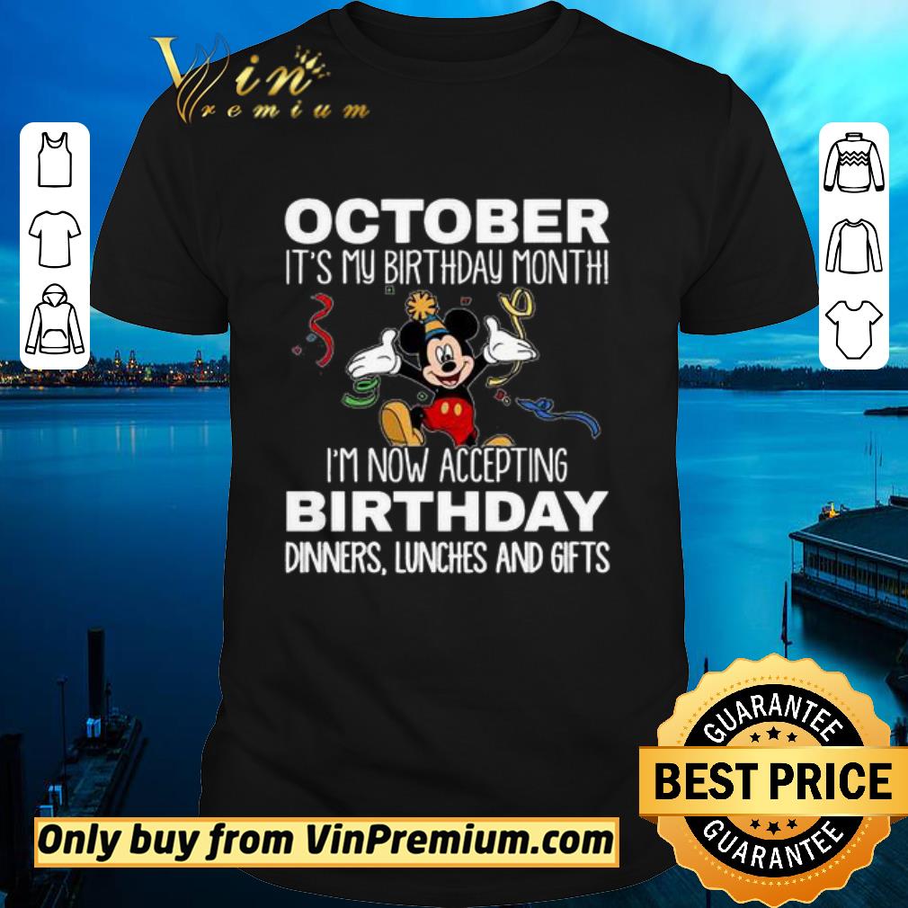 Pretty Mickey October it’s my birthday month I’m now accepting birthday ...