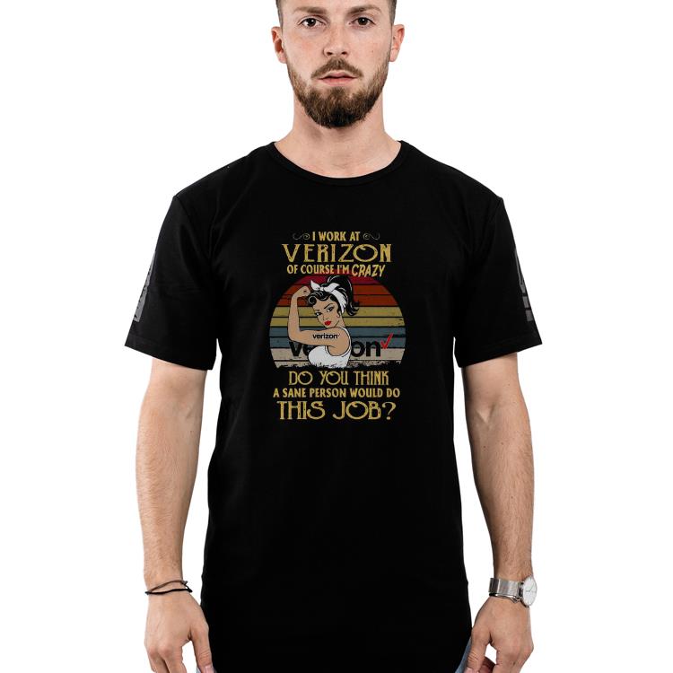 Top Strong Woman I Work At Verizon Vintage Shirt, hoodie, sweater ...