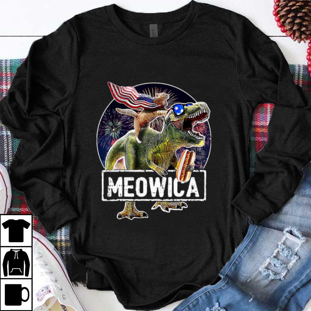 Awesome Meowica Cat T-Rex Dinosaur Firework American Flag 4th Of July ... Awesome Meowica Cat T-Rex Dinosaur Firework American Flag 4th Of July ...