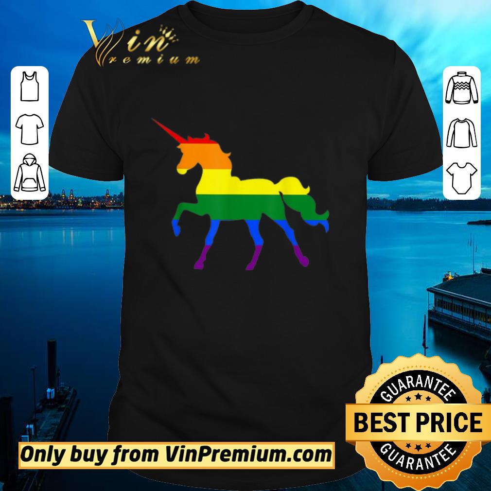 Funny Lgbt Pride Rainbow Unicorn Shirt Hoodie Sweater Longsleeve T Shirt