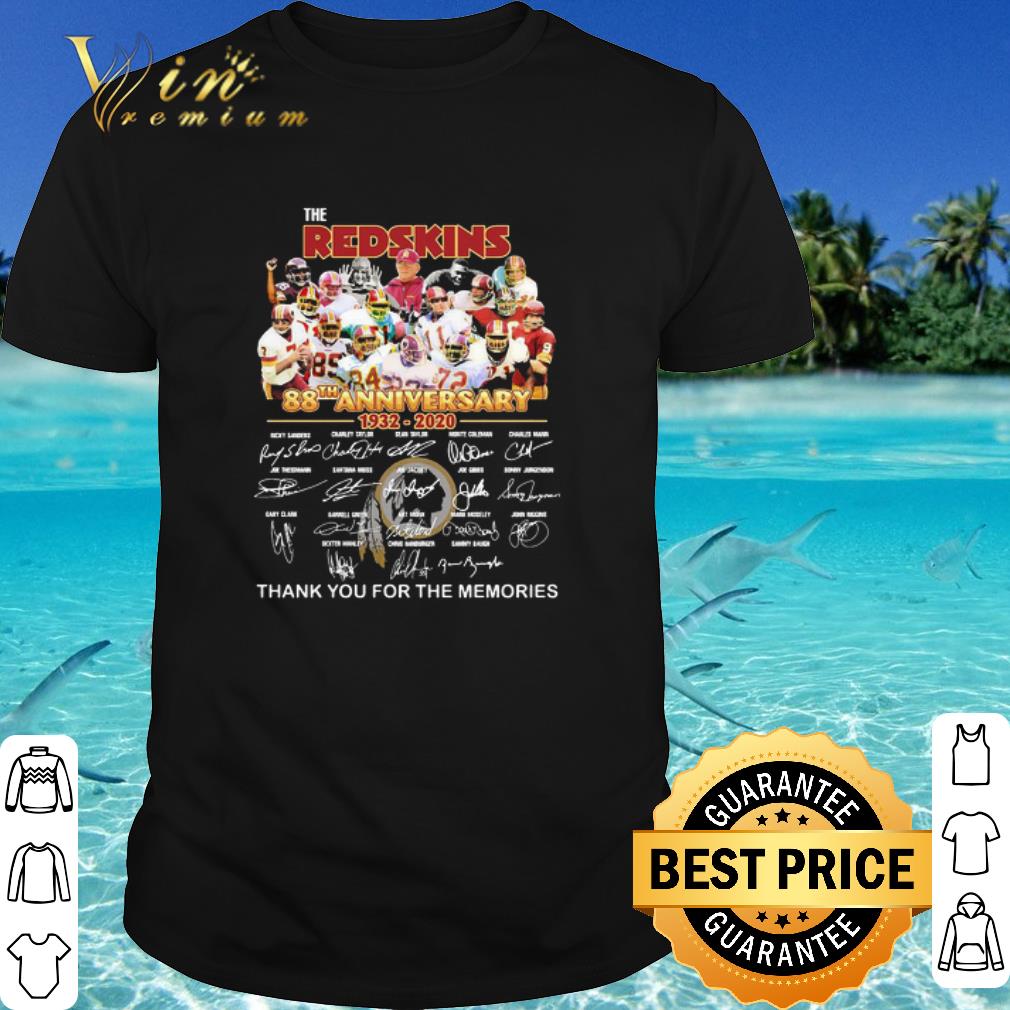 Official The Washington Redskins 88th Anniversary 1932-2020 Signatures ...