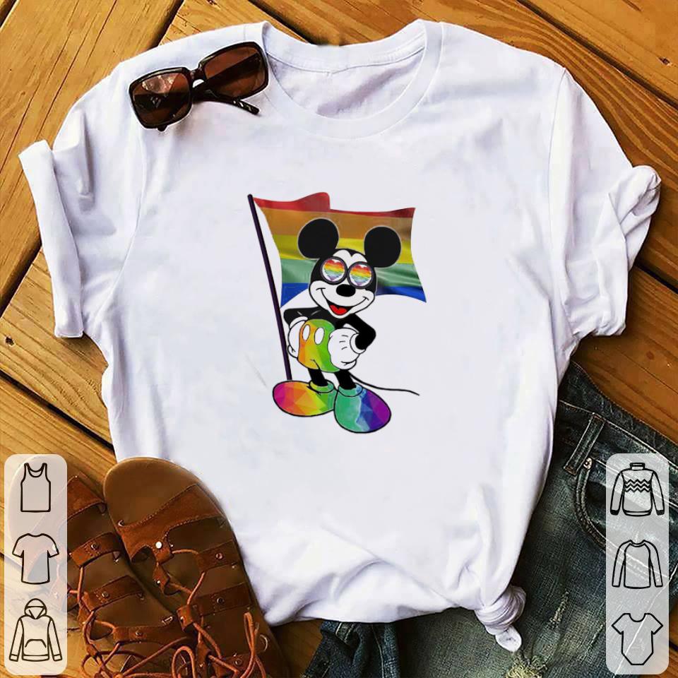 Premium Mickey mouse and LGBT flag shirt hoodie, sweatshirt, longsleeve tee