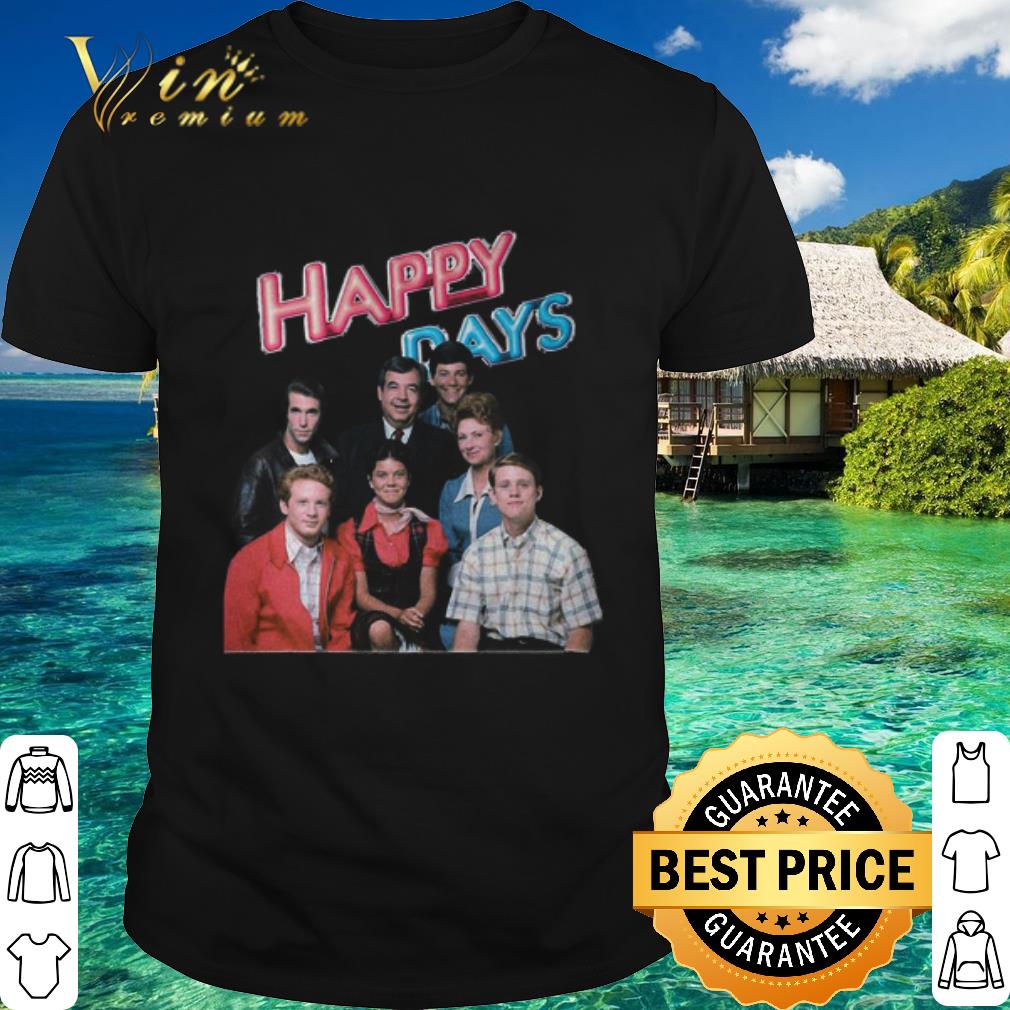 Cool Happy Days TV Series Characters smiling shirt hoodie, sweatshirt ...