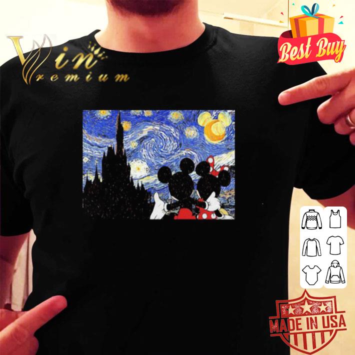 Mickey and Minnie Mouse Starry Night Van Gogh shirt hoodie, sweatshirt ...