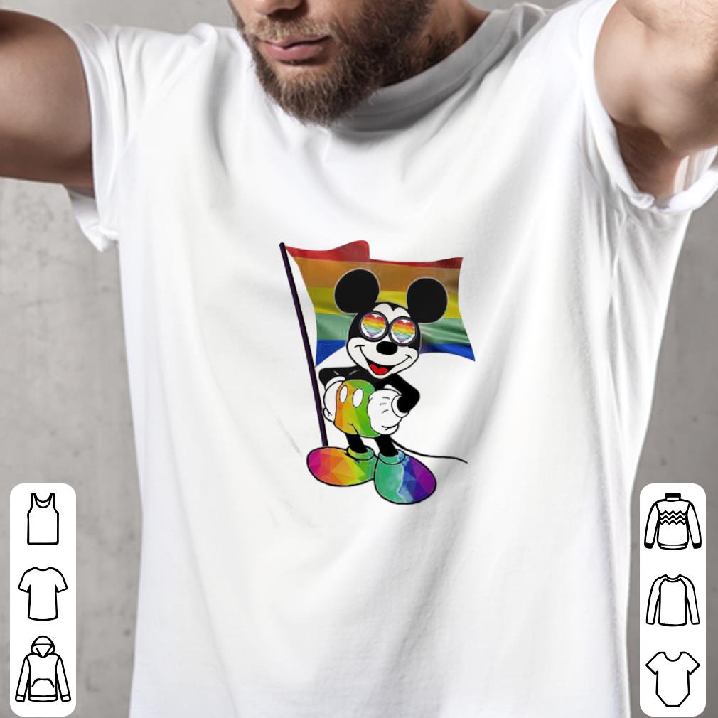 Premium Mickey mouse and LGBT flag shirt hoodie, sweatshirt, longsleeve tee