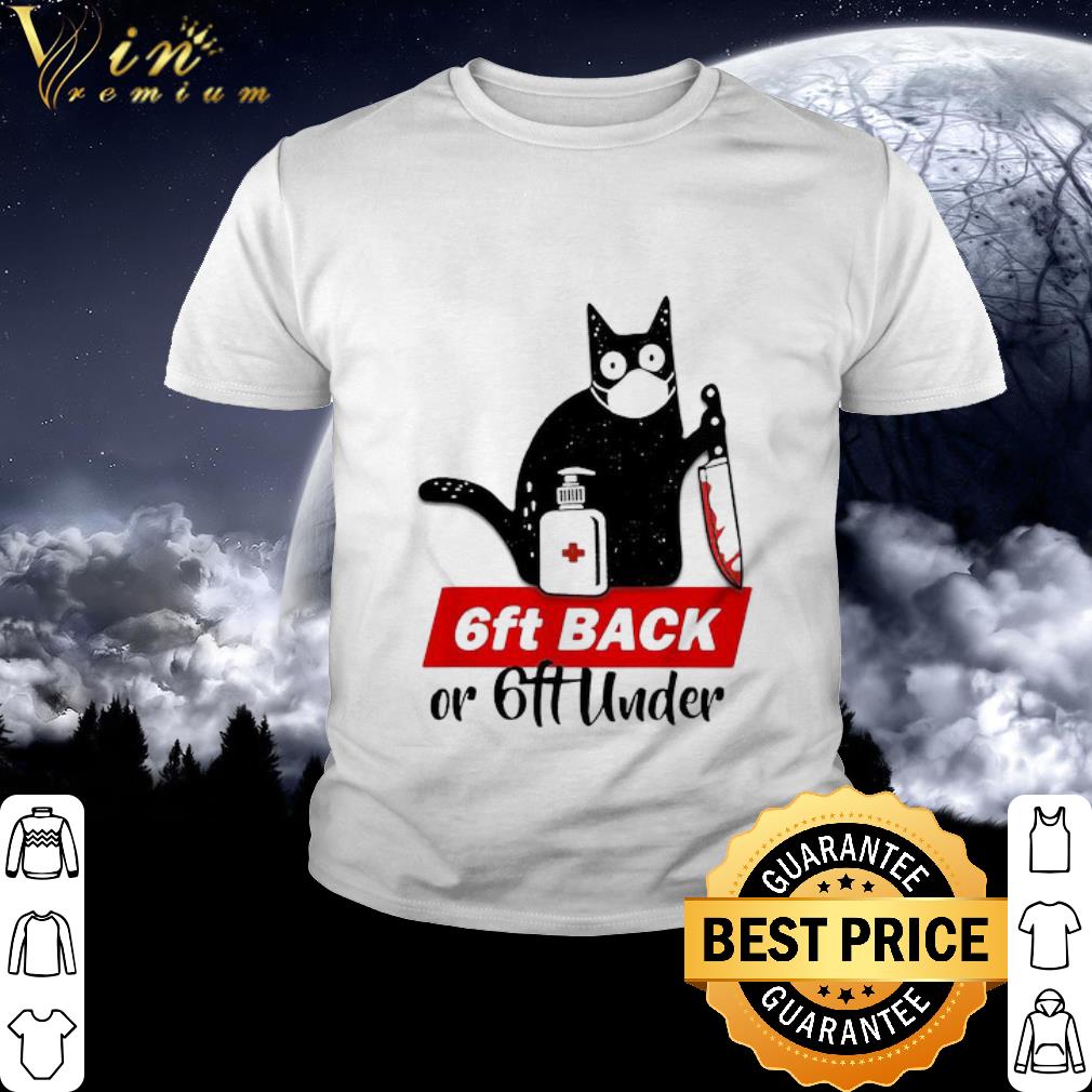 Nice Halloween Cat Mask Holding Knife 6ft Back Or 6 Ft Under shirt ...