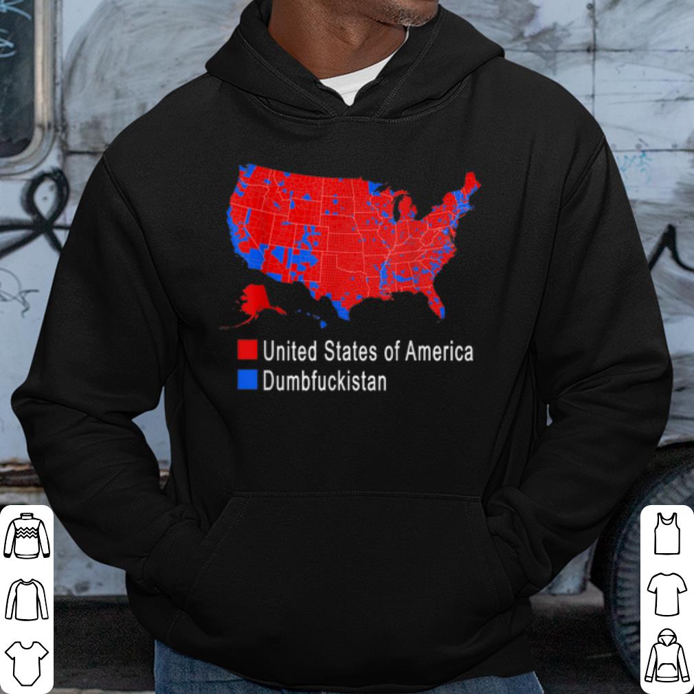 Official Election Map United States of America Dumbfuckistan shirt ...